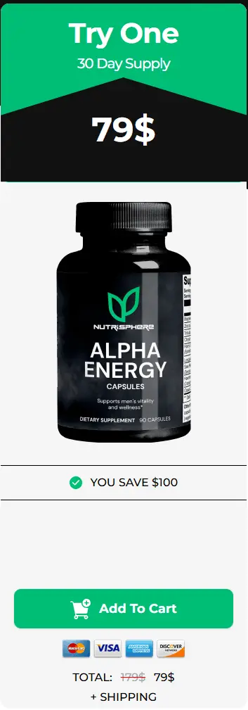 Alpha Energy™ | Boost Strength, Stamina & Male Performance Naturally